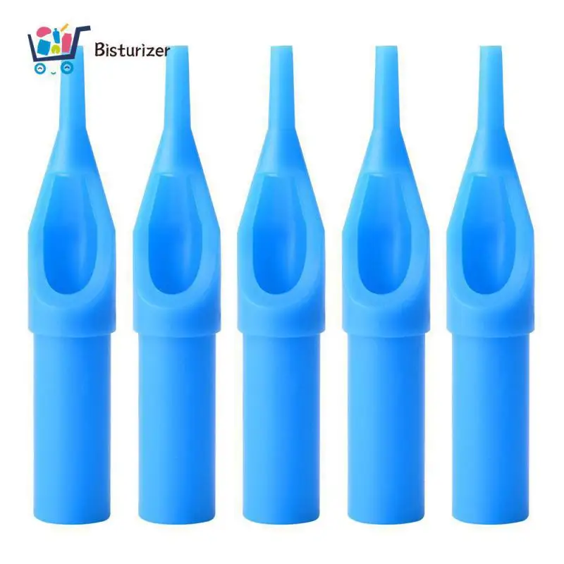 Mixed-Sterile-5-9R-Tattoo-Nozzle-Tattoo-Blue-Machine-Tip-Needle-Kit ...