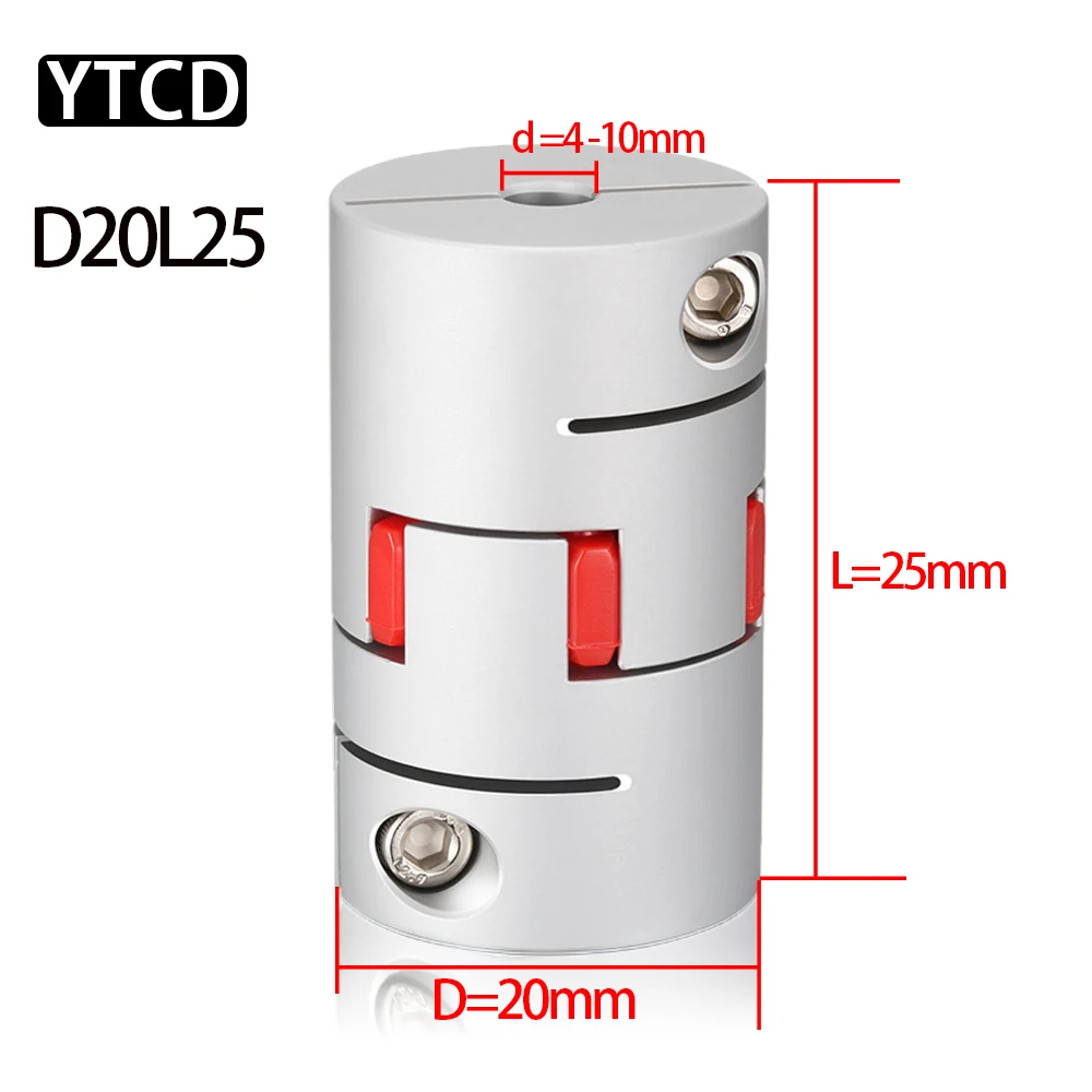 D20L25mm-Motor-Shaft-plum-Coupling-High-Torque-Stepper-Servo-Motor ...