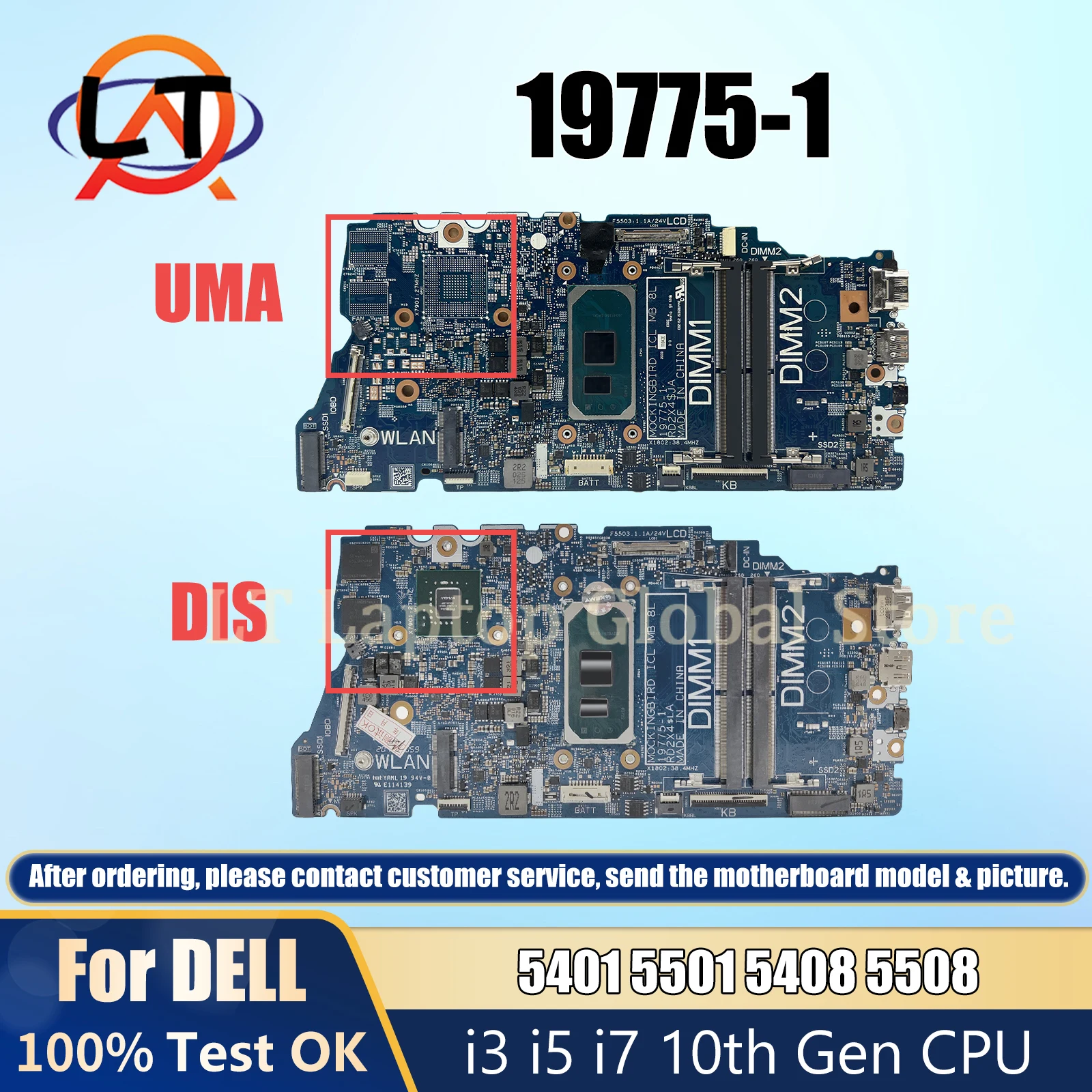 19775-1-Laptop-Motherboard-For-DELL-5401-5501-5408-5508-0N03X9-085C41 ...