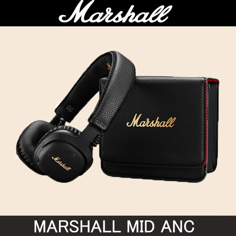 MARSHALL MID ANC 인이어 무선 블루투스 헤드폰, 액티브 노이즈 캔슬링 헤드셋, 레트로 접이식 딥 베이스 스포츠 ...