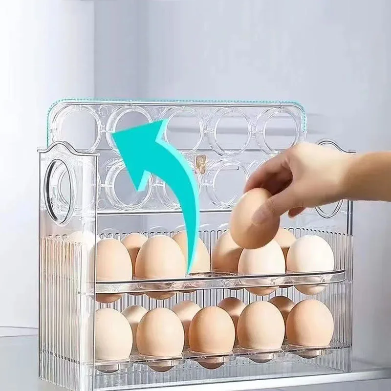 Egg-box-automatic-rebound-refrigerator-side-door-three-story-kitchen ...