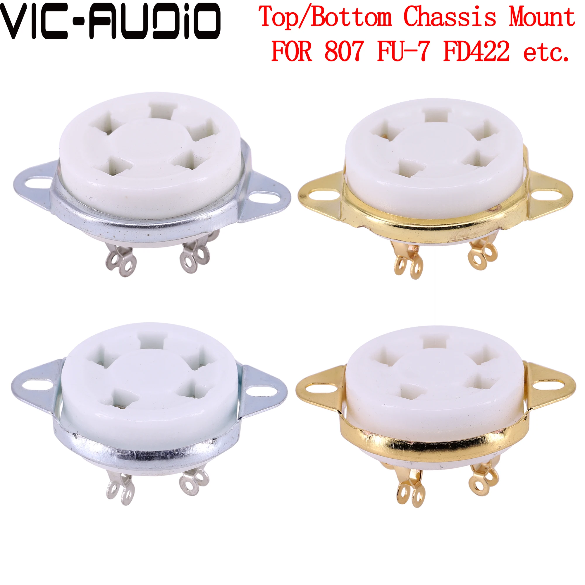 Ceramic-5PIN-Tube-Socket-GZC5-2-5Pin-Electron-Tube-For-FD422-24-37-46 ...