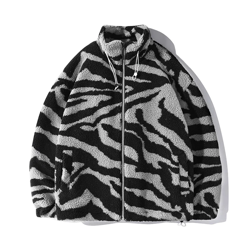 Vestes-en-molleton-rayures-pour-hommes-vestes-en-molleton-z-bre-imprim ...