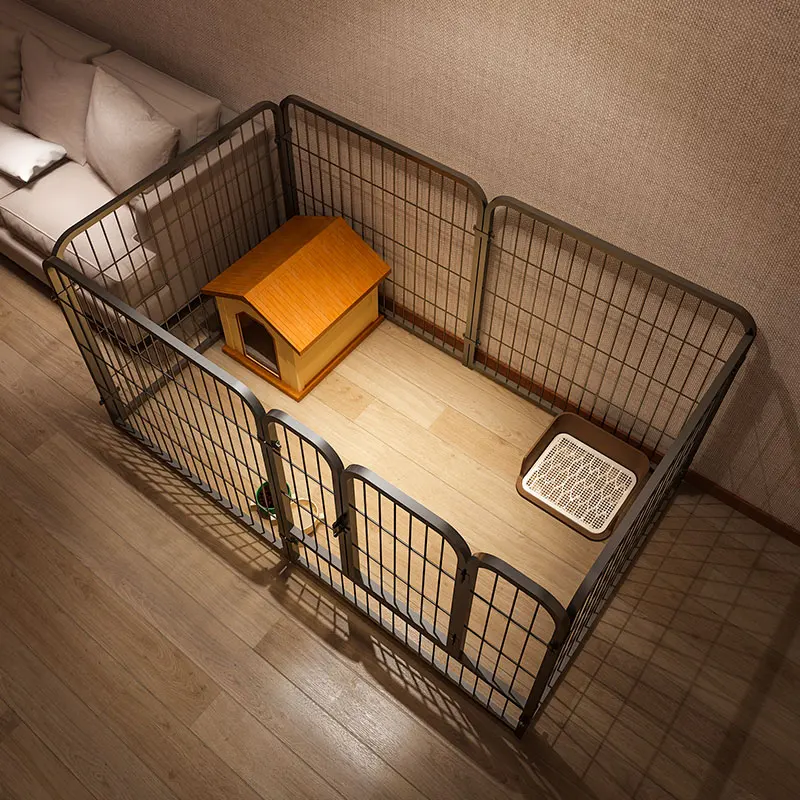 Assembled-Metal-Dog-Cat-Playpen-Pet-Fences-with-Gate-Small-Animals-Cage ...