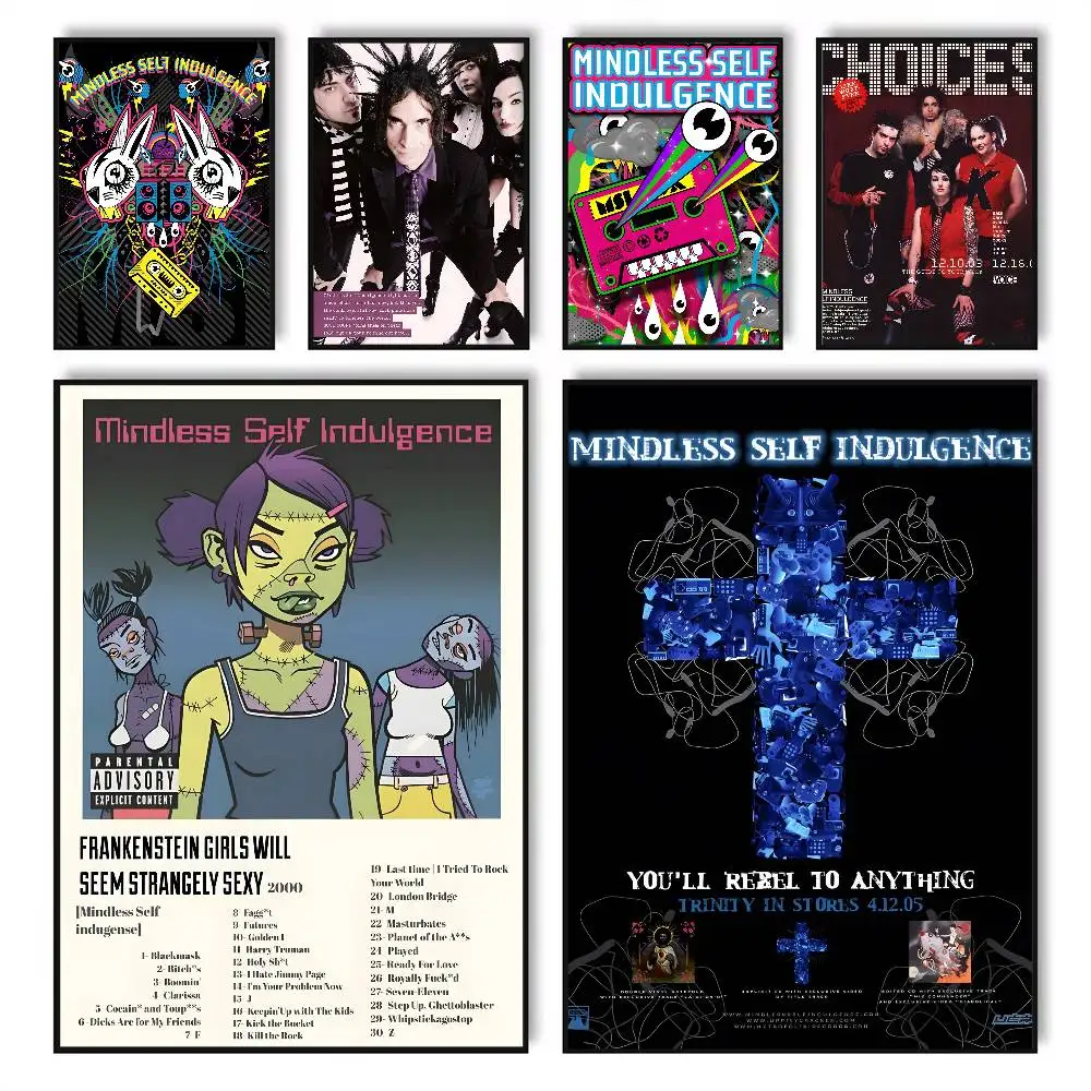 M-Mindless Self IndulgenceS Band Poster HD posters Self adhesive ...