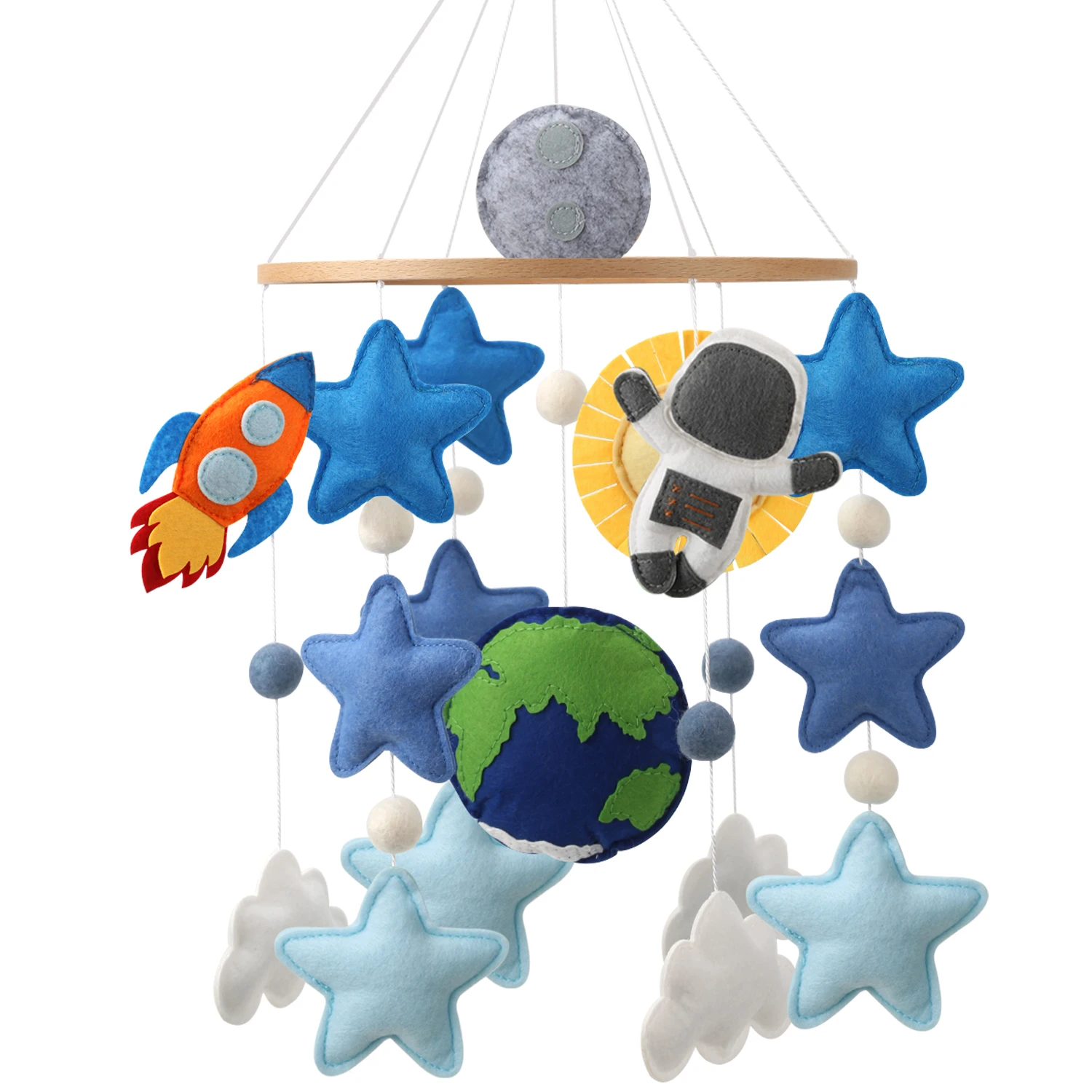 Space-Nursery-Mobile-Solar-System-Baby-Crib-Mobile-Astronaut-felt ...