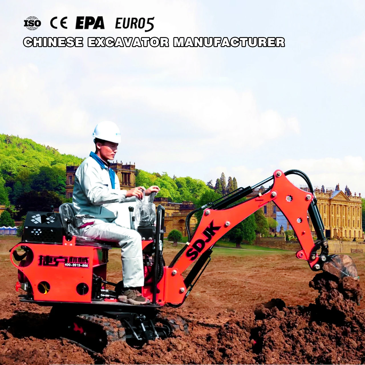 Mini-Bagger-1t-Hydraulische-Bagger-Micro-Bagger-Mini-Bagger-Bagger ...