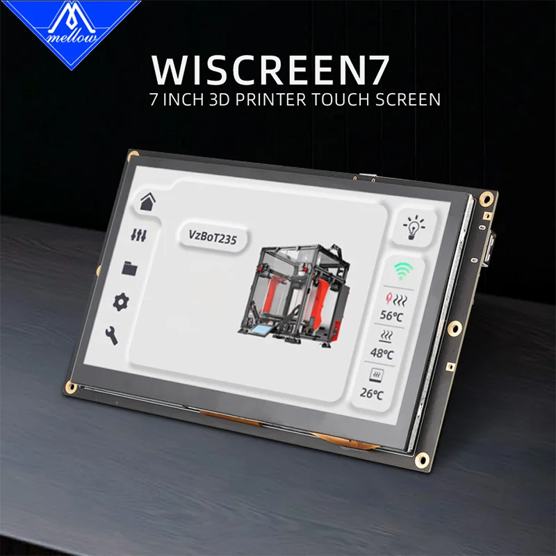 Mellow Klipper 7 inch WiScreen7 Touch Screen Display For Custom UX&UI ...