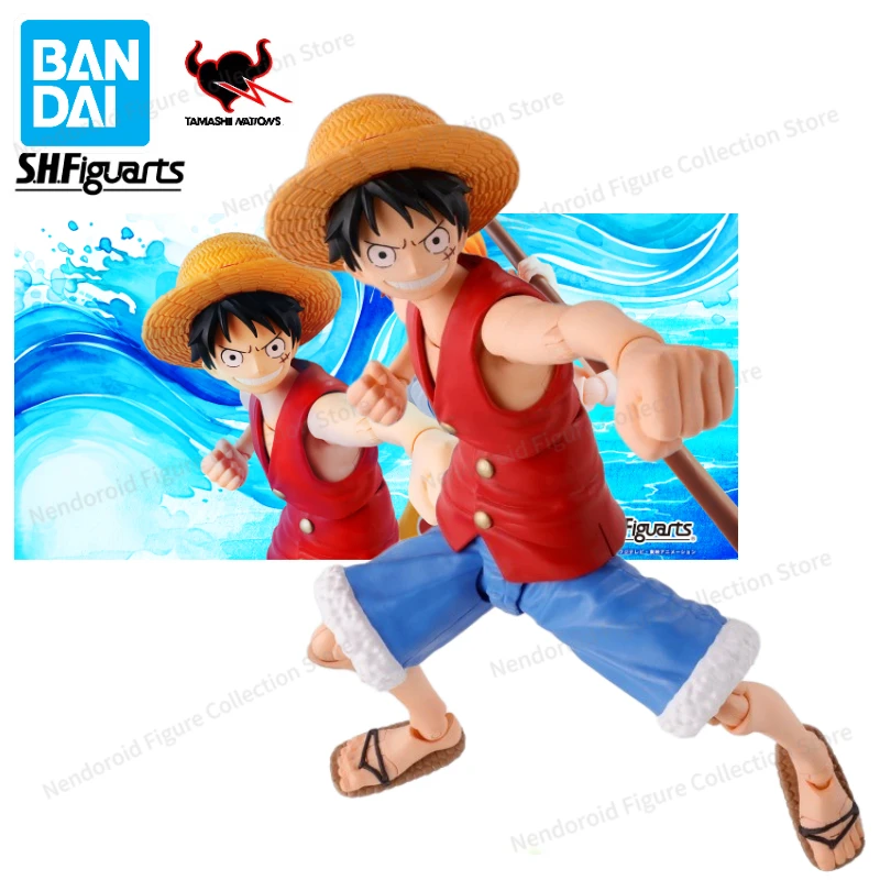 100-Original-Bandai-S-H-Figuarts-SHF-Monkey-D-Luffy-One-Piece-Romance ...