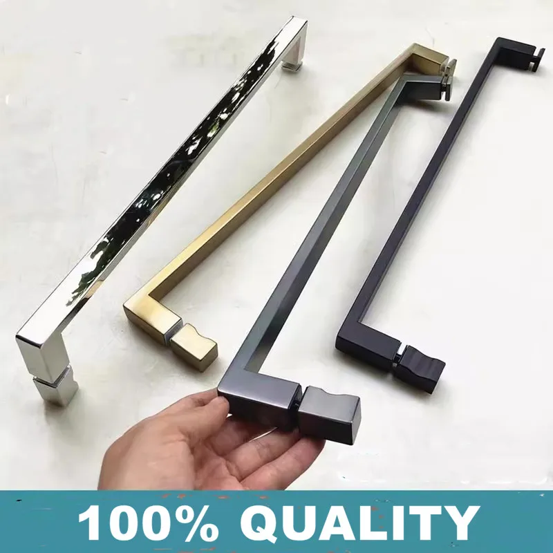 Matte-black-gun-gray-minimalist-304-stainless-steel-shower-room-handle ...