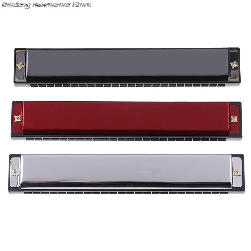 Harmonica Professional 24 Hole | Metal Harmonica Instrument ...