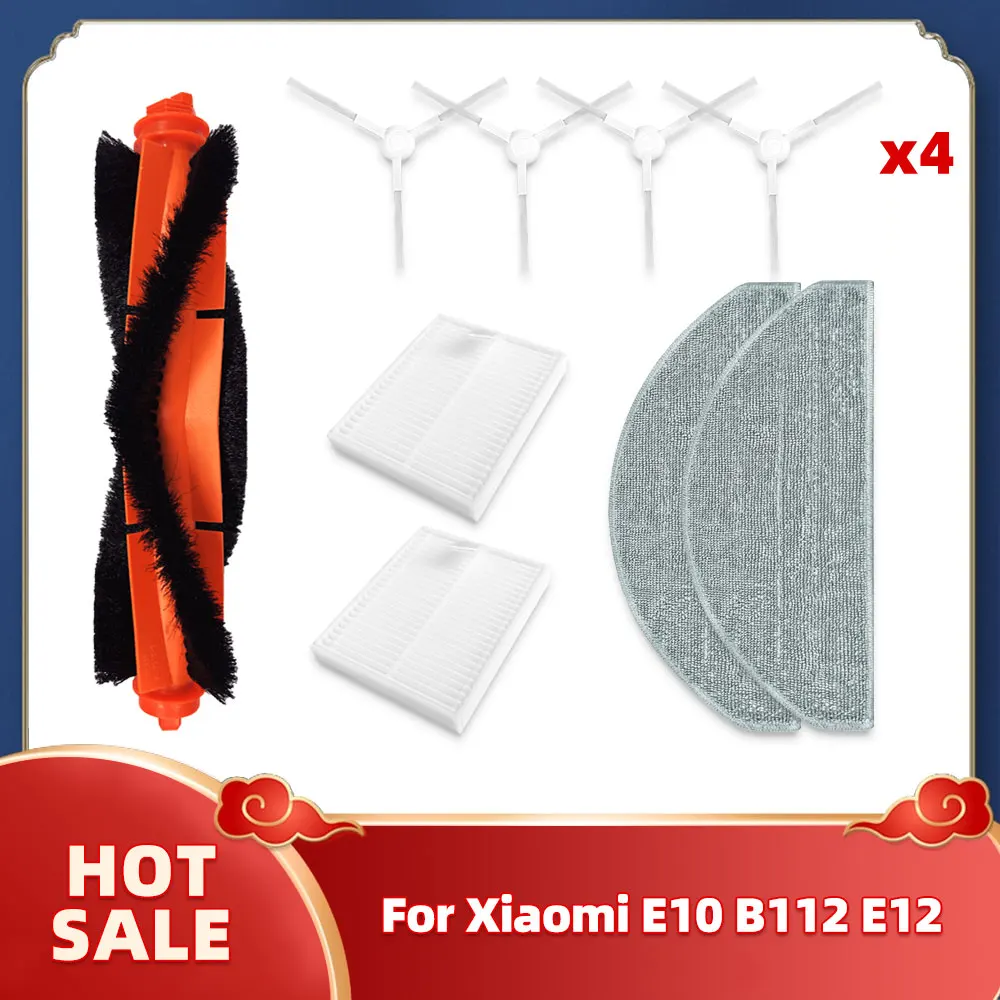 For-Xiaomi-E10C-E10-B112-E12-Robotic-Vacuum-Cleaner-Main-Side-Brush-Mop ...