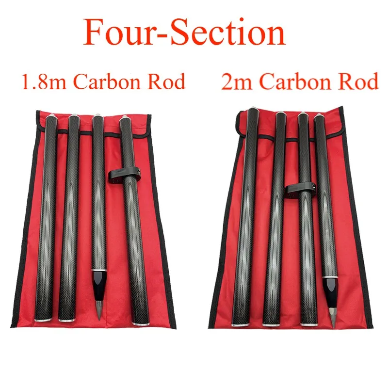 1.8M 2M Survey PRISM POLE Carbon Fibre GPS GNSS RTK Pole 5/8x11 Thread ...