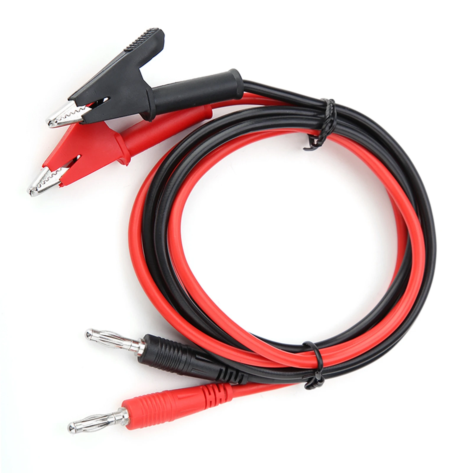 P1040 4mm 2Pcs Testing Cables Silicone Banana Plug Crocodile Clip Test ...