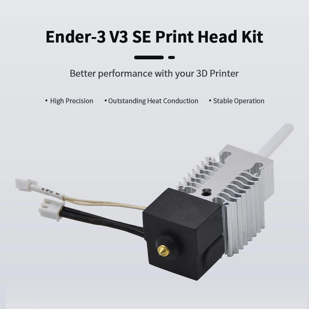 Ender 3 V3 SE Hotend Kit 24V40W Heater Block Thermistor Bimetal ...