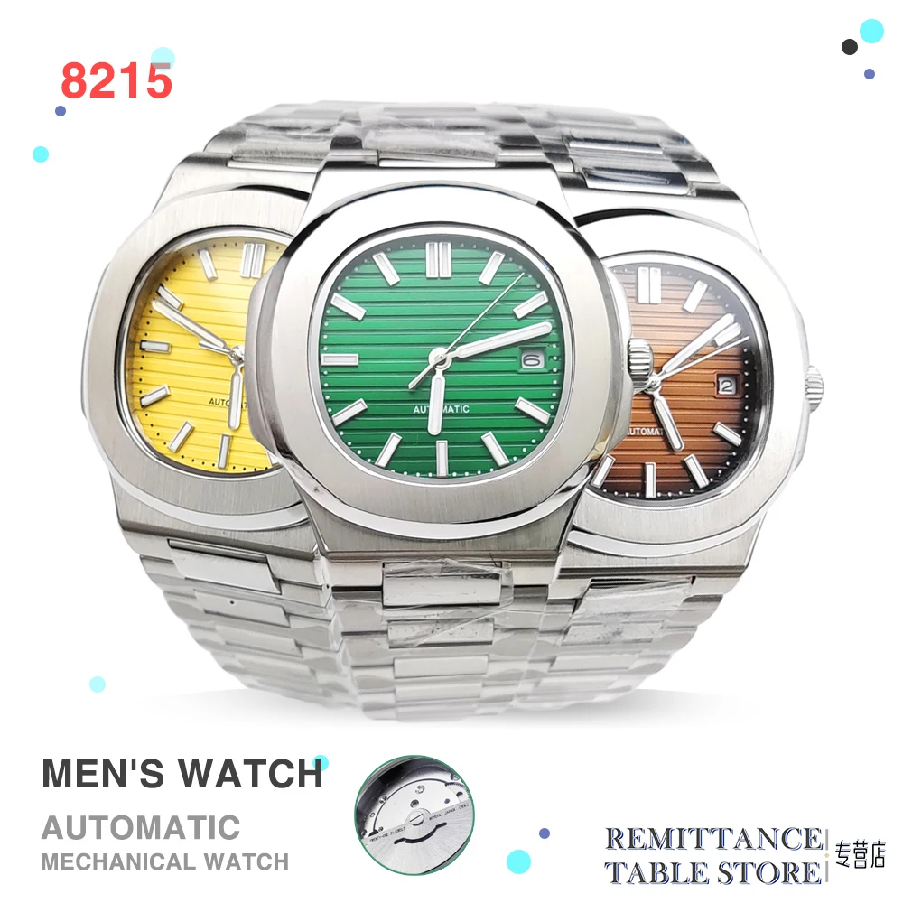 Nautilus 39mm Men's Automatic Mechanical Watch 8215 Sapphire Mirror ...
