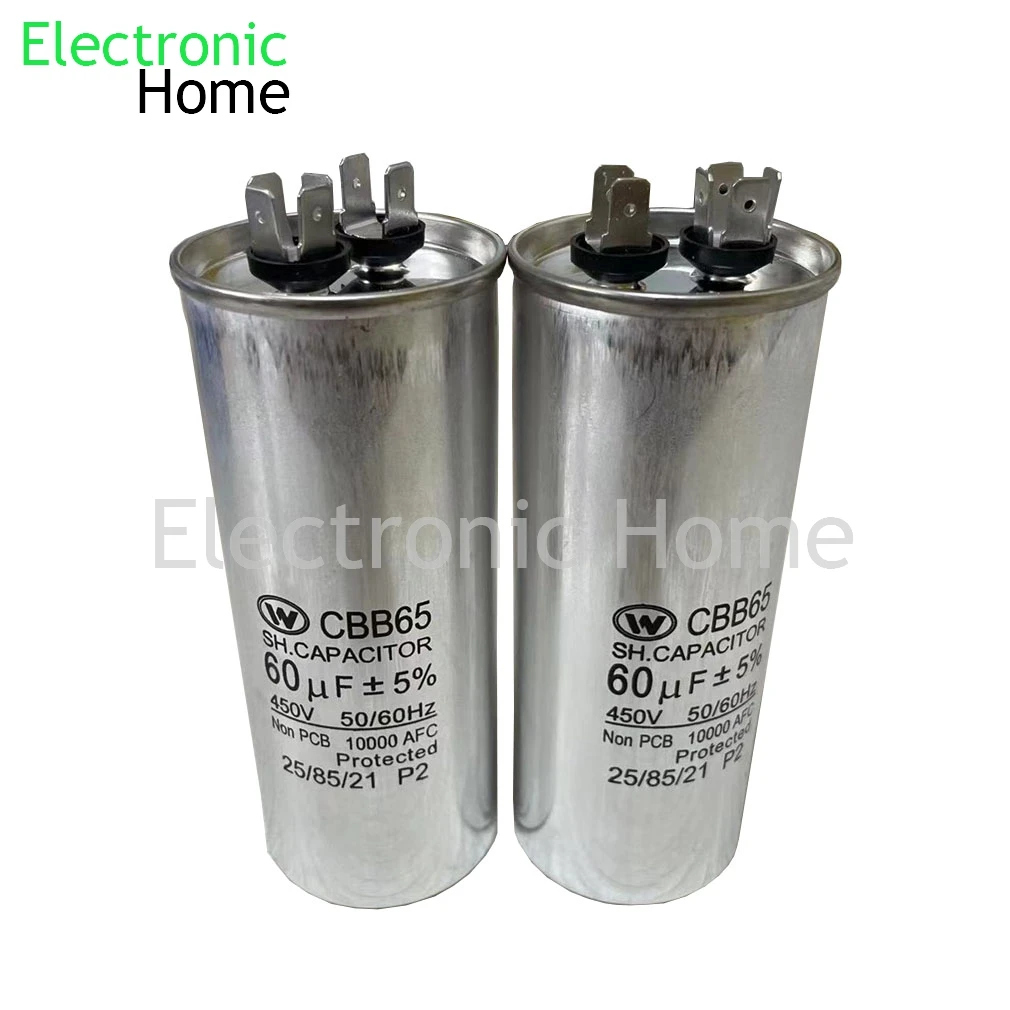 1PCS-LOT-Air-conditioning-starting-capacitor-CBB65-450V-25UF-30UF-35UF ...