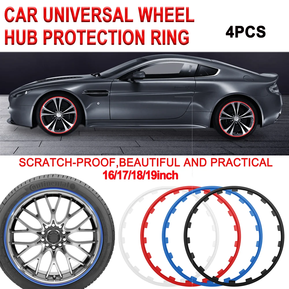 4PCS-16-17-18inch-Rubber-Car-Rims-Ring-Protectors-Auto-Wheel-Rims-Guard ...