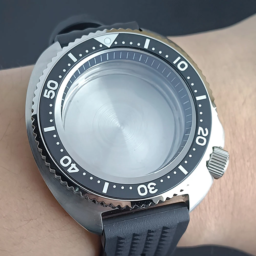 NH35 case 41mm watch men's steel case fit NH35 NH36 movement case watch ...