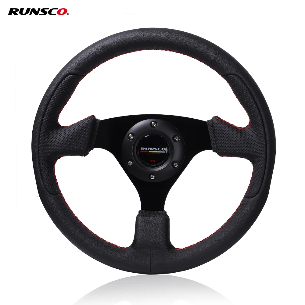 13Inch-330mm-Steering-Wheel-Leather-Drift-Sim-Racing-Game-Steering ...