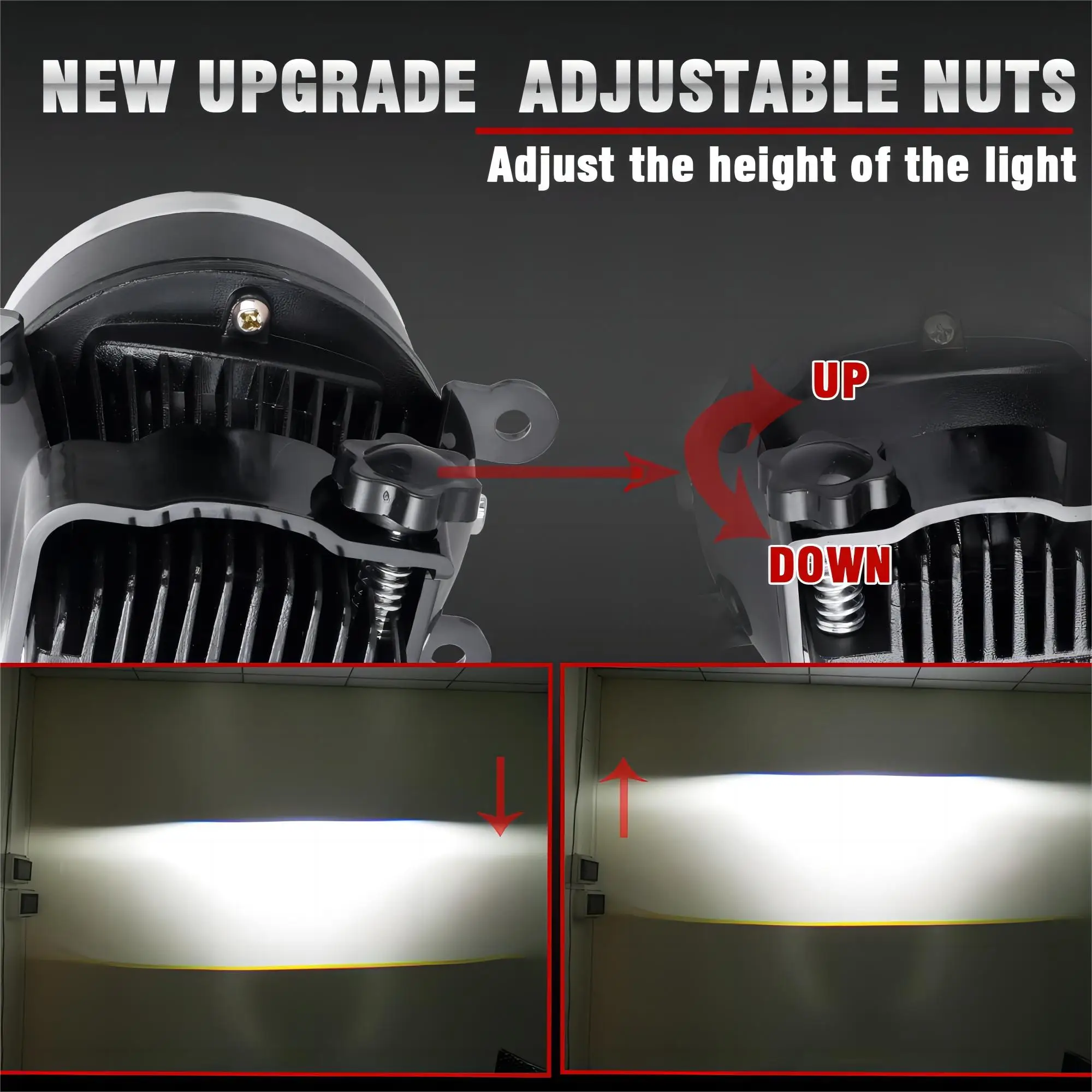 Bi Led Fog Lights Hyperboloid Projector Lenses For Ford Focus Mk2 Mk3 ...