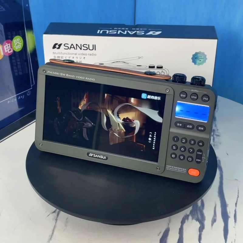 SANSUI-F51-Retro-MP4-Video-Radio-Wireless-Bluetooth-Speakers-Portable ...