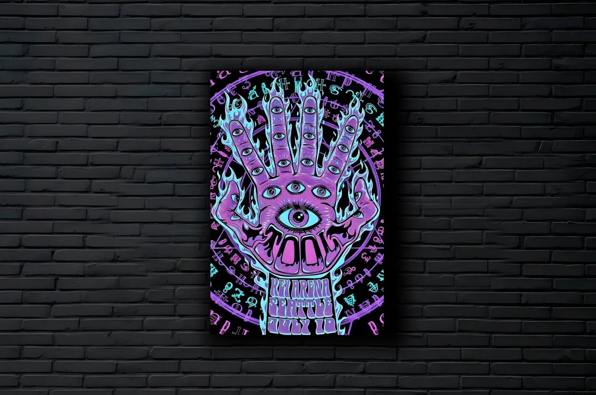 1pc-Canvas-Poster-Print-Wall-Art-Hand-Drawn-wall-art-Canvas-Poster-Tool ...