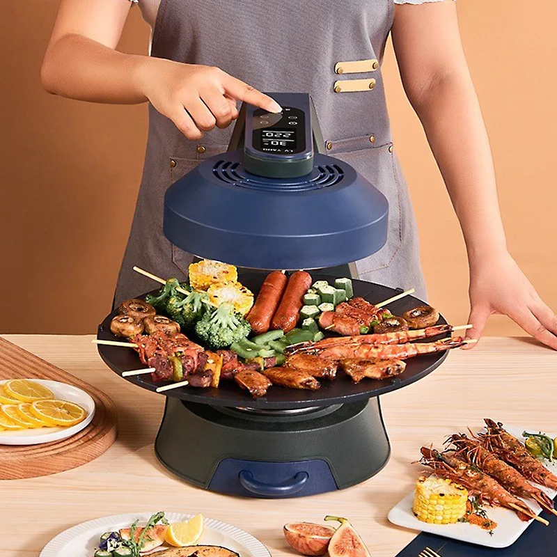 Mechanical-Korean-Style-Infrared-Rotisserie-Stove-Indoor-Smokeless ...