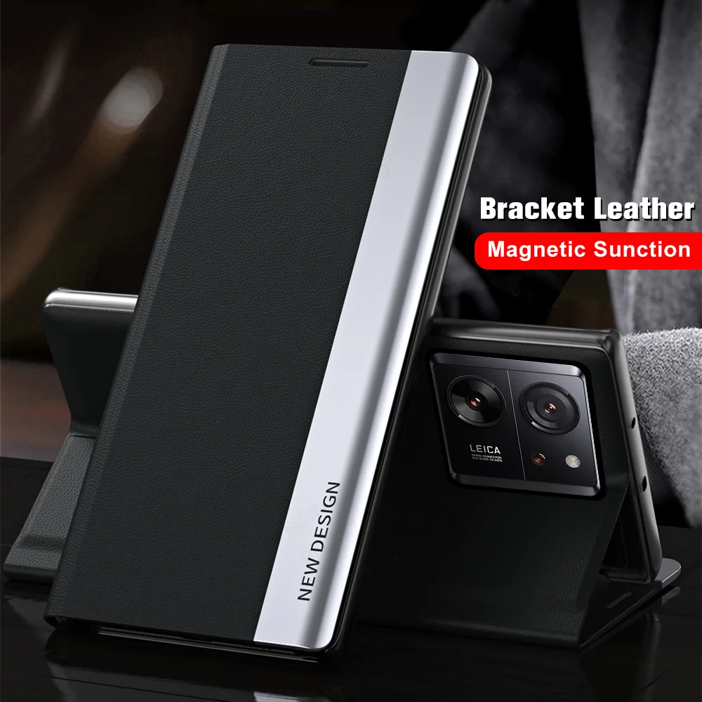 For Xiaomi 13T Pro 5G Case Book Style Electroplated Leather Flip ...