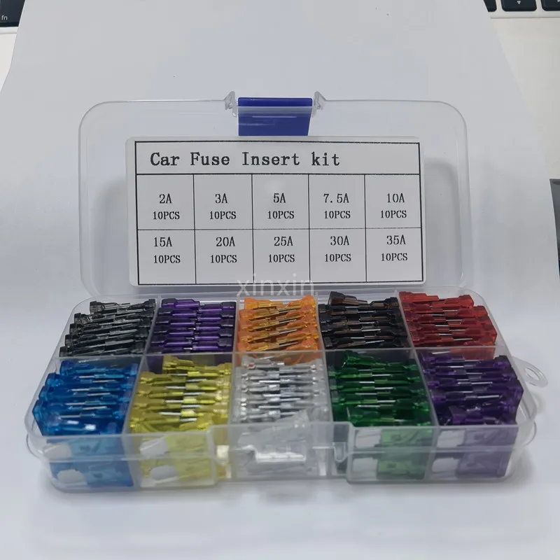 100pcs Car Fuses Automotive Blade Type Standard Fuse Assortment Blade ...