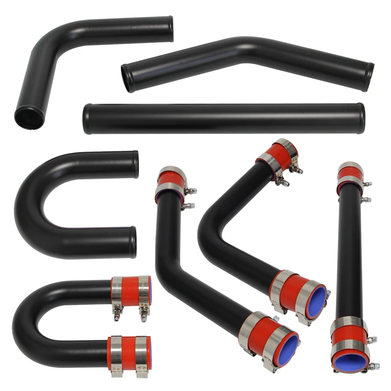 Universal 2" Turbo Intercooler Aluminium Piping Diy 50mm Intercooler ...