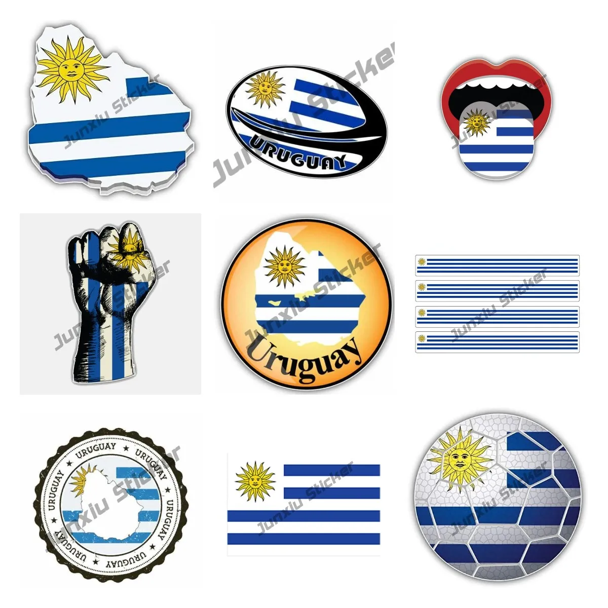Hot-Car-Sticker-Uruguay-3D-Map-Flag-Country-Car-Accessories-Vinyl-Decal ...