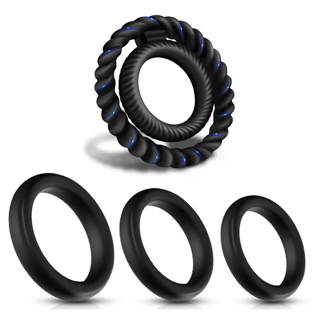 Multi-purpose Silicone Penis Rings Male Penis Cock Ring Silicone Dual ...