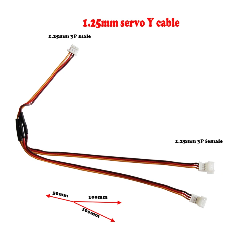 1-25mm-3P-connectors-JST-plugs-male-to-female-Y-cable-micro-receivers ...