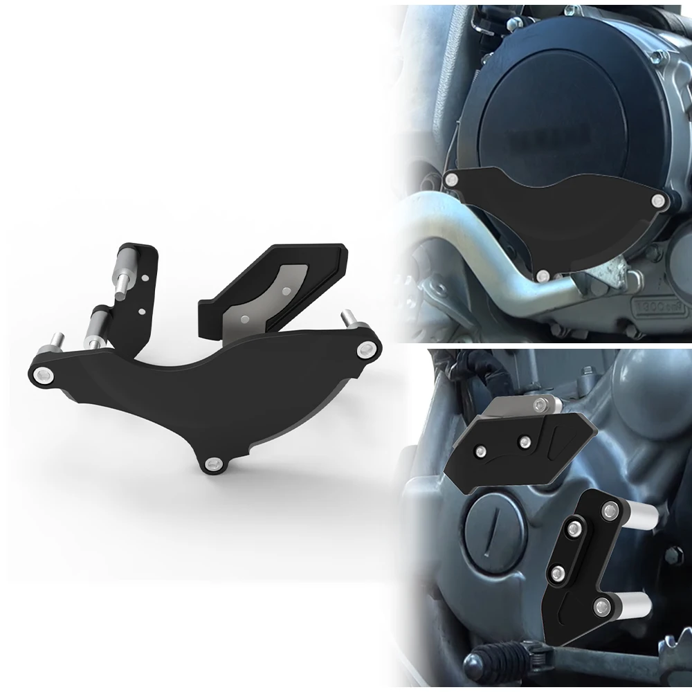 Right & Left Engine Case Stator Clutch Cover Guard Crash Pad Slider ...