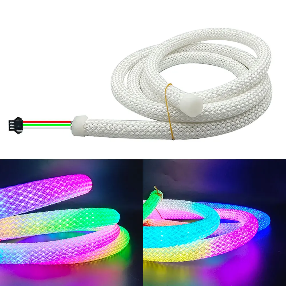 5V-WS2811-RGBIC-Addressable-Round-Neon-Led-Light-Reticulate-Pattern ...