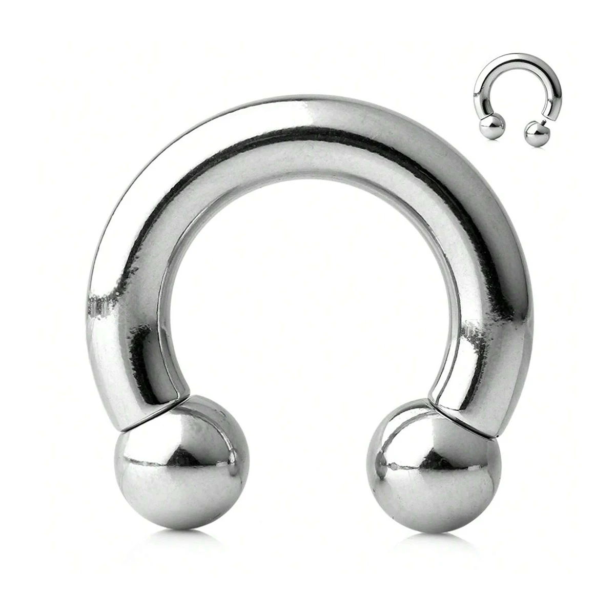 1PC-Internally-Threaded-Circular-Barbells-Horseshoe-Nose-Ring-Stainelss ...