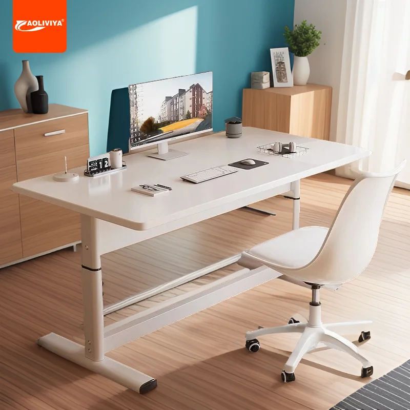 Aoliviya-Solid-Wood-Electric-Lifting-Table-Computer-Table-Home-Lifting ...