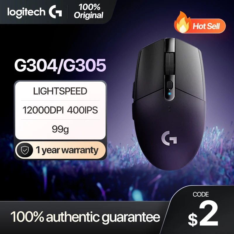 Original Logitech G304 /G305 Wireless Gaming Mouse PC Gamer 12000DPI ...