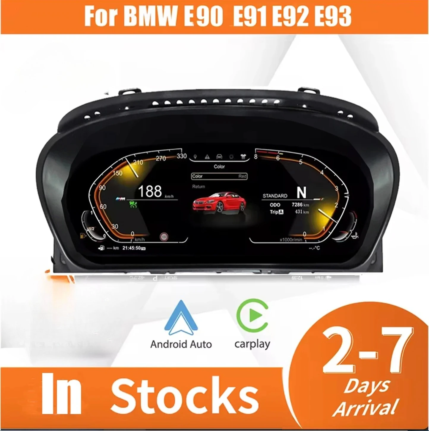 2025 New Car Lcd Dashboard Cluster Digital Speedometer For BMW 3 Series ...