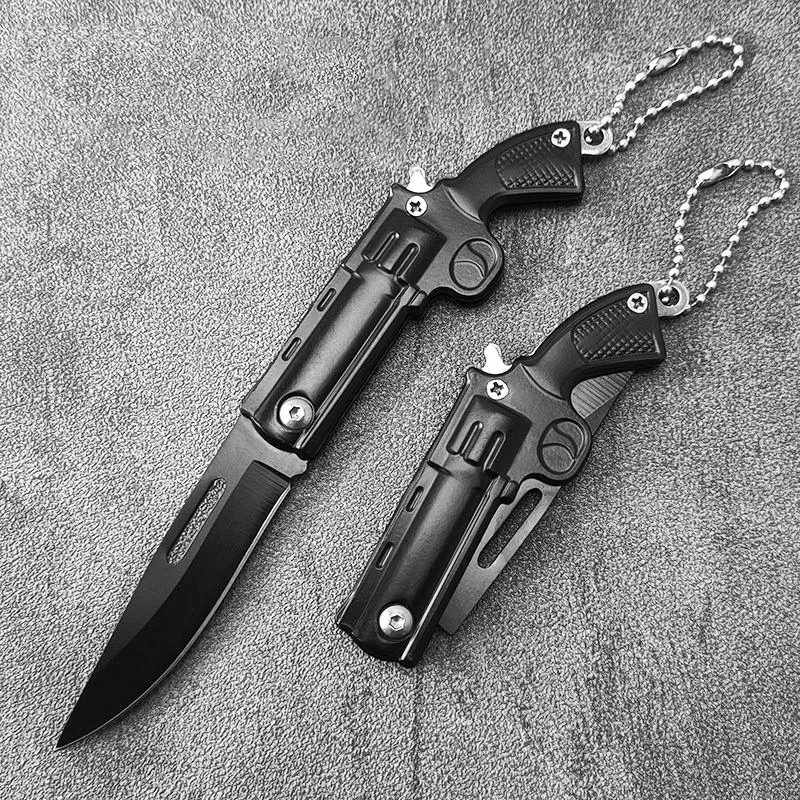 Mini-Gun-Shape-Folding-Knife-Stainless-Steel-Multi-Fuction-Easy-Carry ...