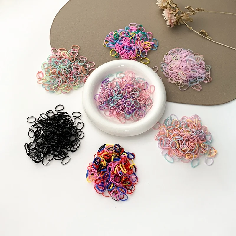 Colorful Rubber Band Headband High Elastic Hair Band Adult Children ...