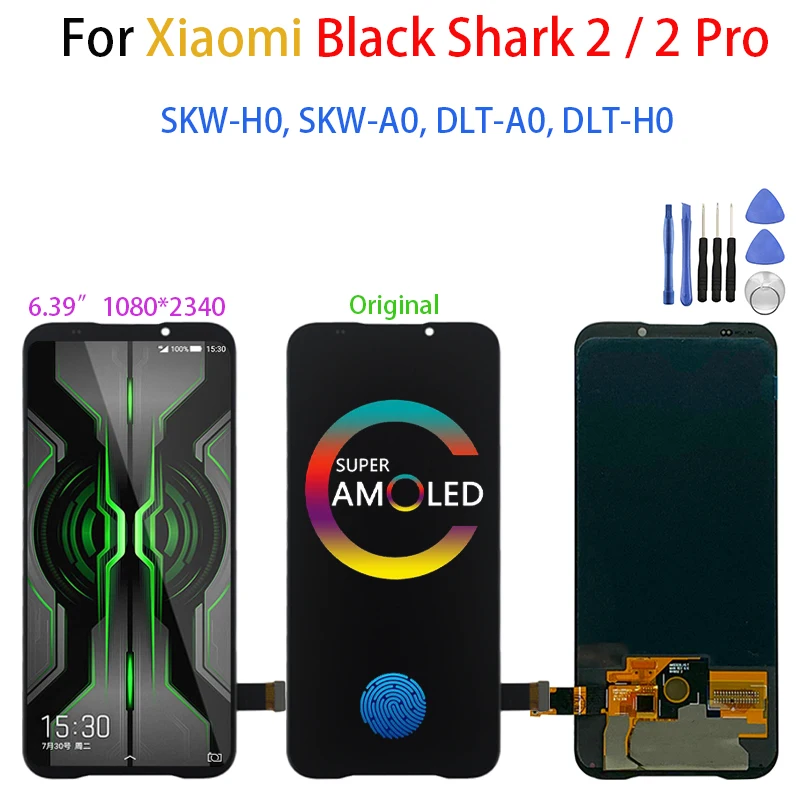 Original AMOLED For Xiaomi Black Shark 2 Pro LCD Display Screen Touch ...