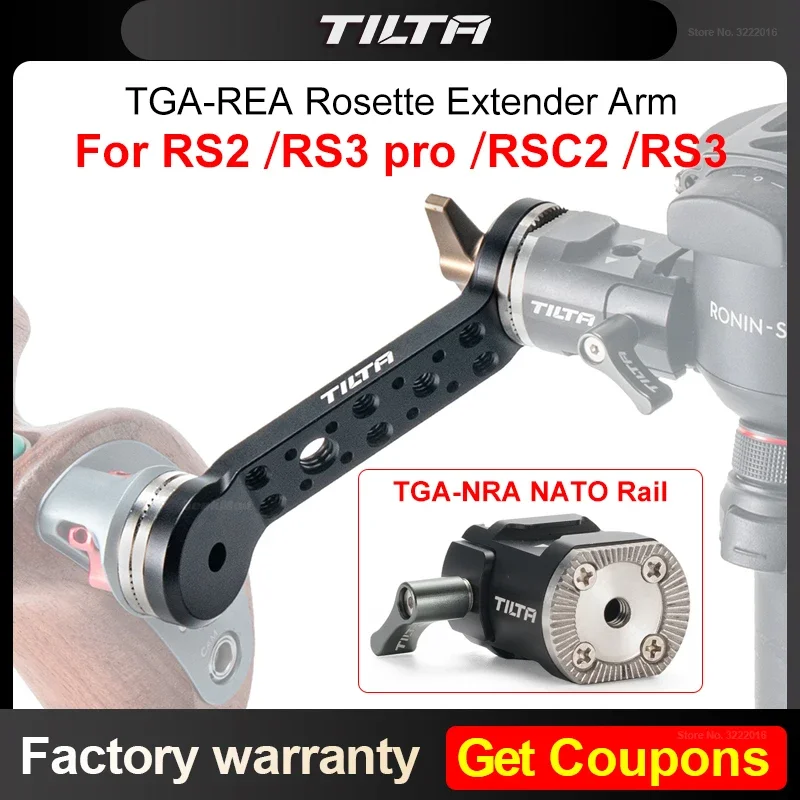 TILTA-TGA-REA-Rosette-Extender-Arm-Counterweight-NATO-Rail-TGA-NRA-R-L ...