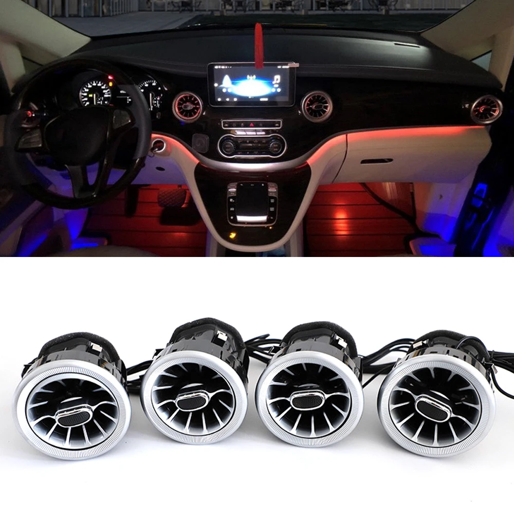 Car-LED-Front-Dashboard-AC-Air-Condition-Vent-Outlet-Turbo-Interior ...