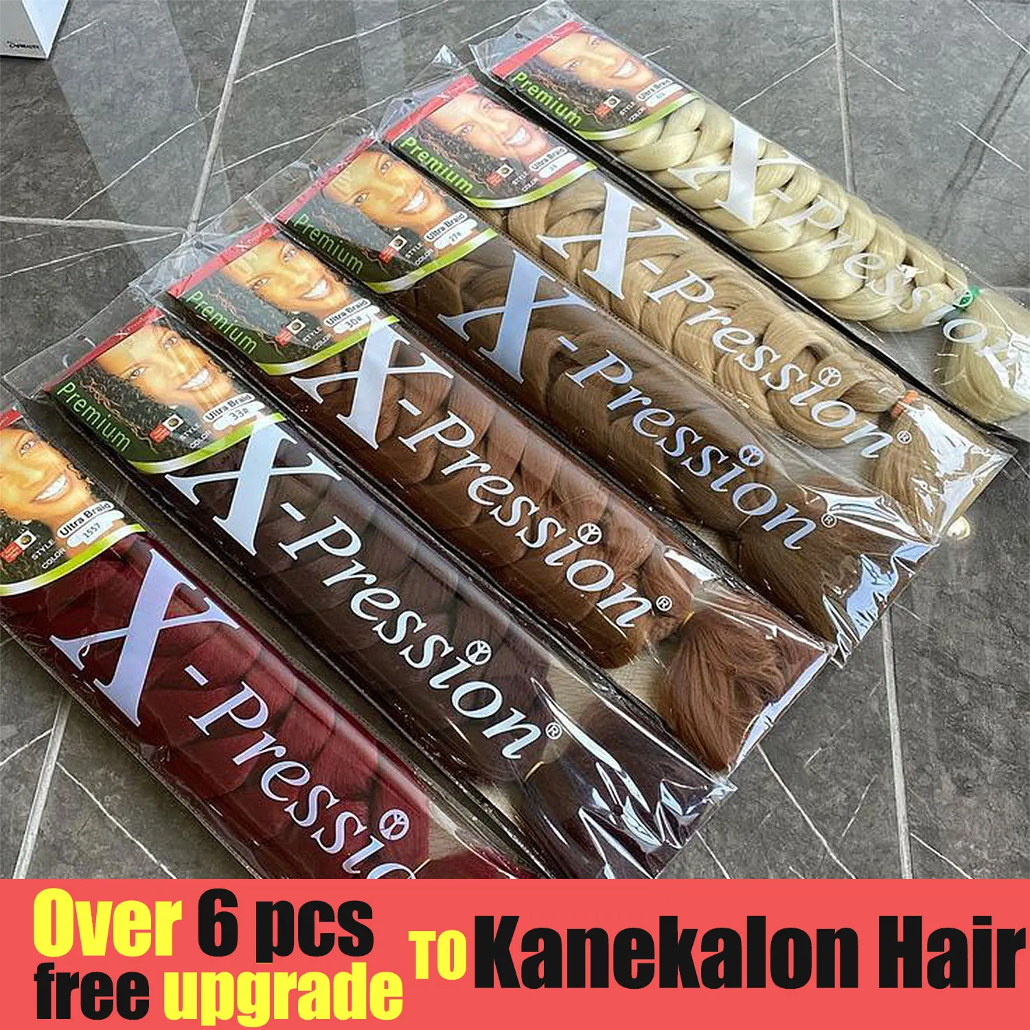 OKE-EKALON-Extensions-Capillaires-Synth-tiques-pour-Femme-Tresses-Faux ...