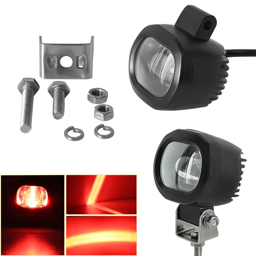 12V-24V Mini Forklift LED Warning Light Red Light Safety Working Truck ...