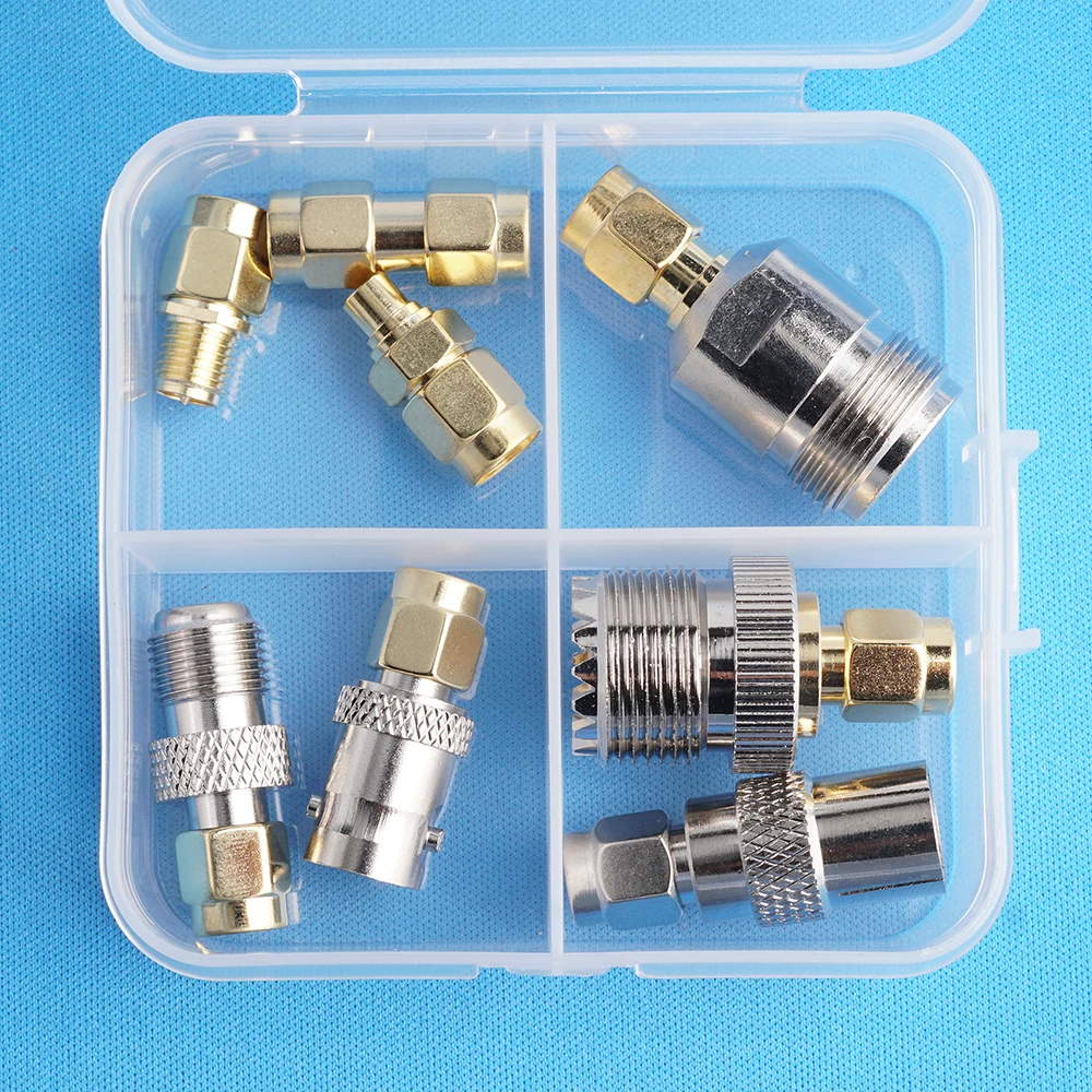 RF Coax SMA to N UHF F IEC BNC Adapter Connectivity Kit: 8 Antenna ...