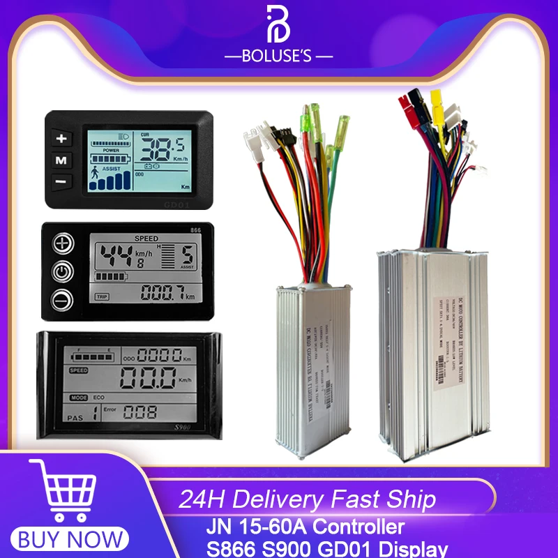 Electric Bicycle 250w-1500w Controller 866 Gd01 S900 Lcd Display 36v ...