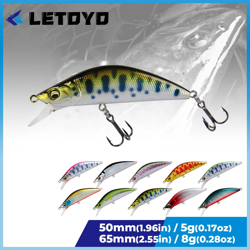 Pero Fishing Trout Sinking Lure 4.7g 8.2g Minnow Wobblers Artificiali ...